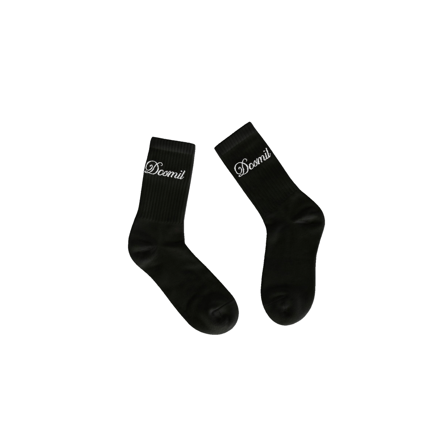 Dos Mil Cursive Logo Socks Black – DOSMIL